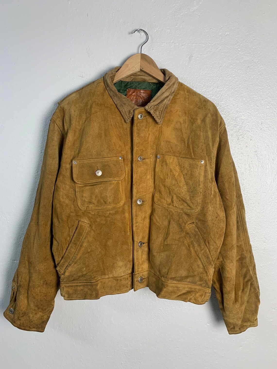 Vintage Golden Bear Leather Jacket - Etsy