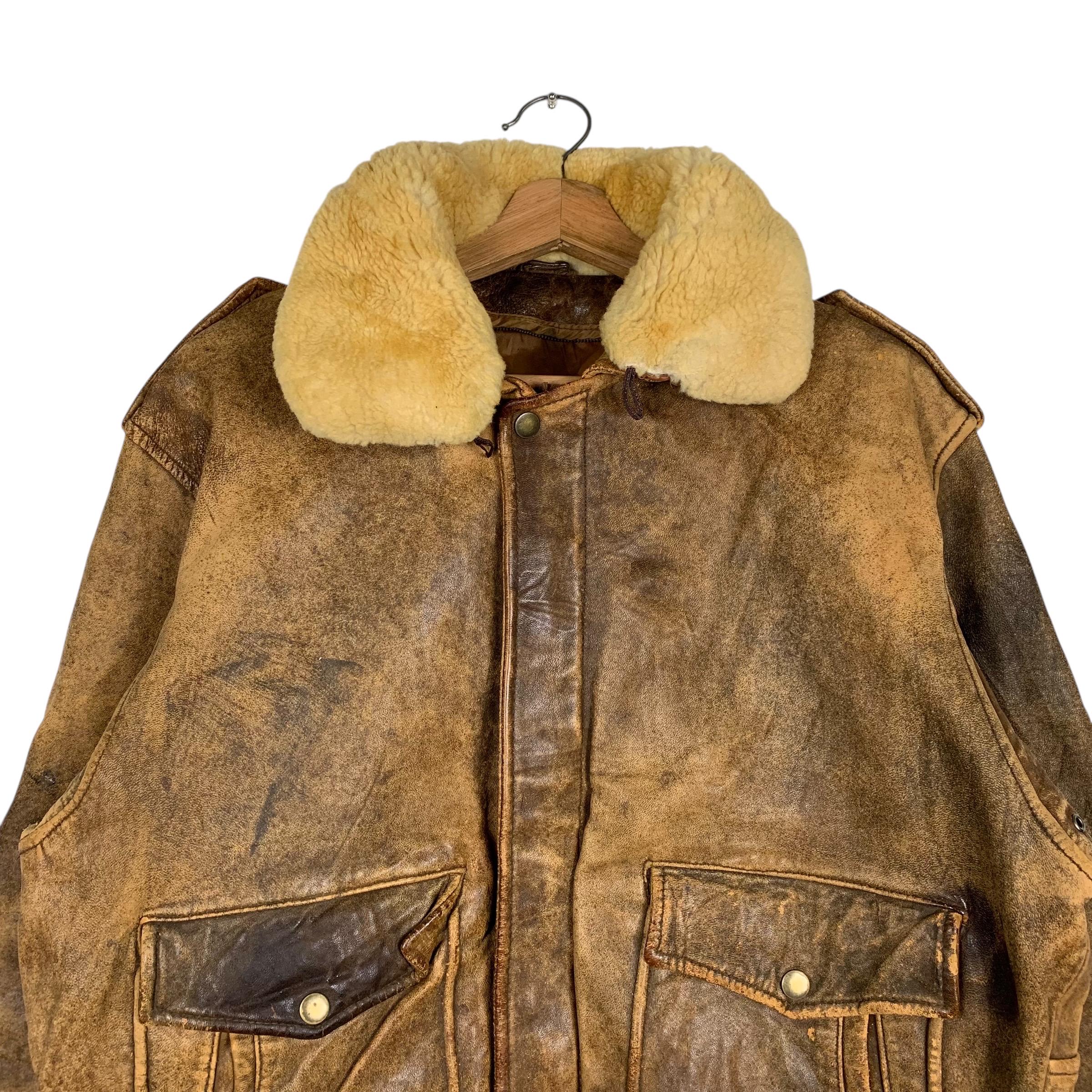 Japanese Brand Flight Leather Jacket - Etsy
