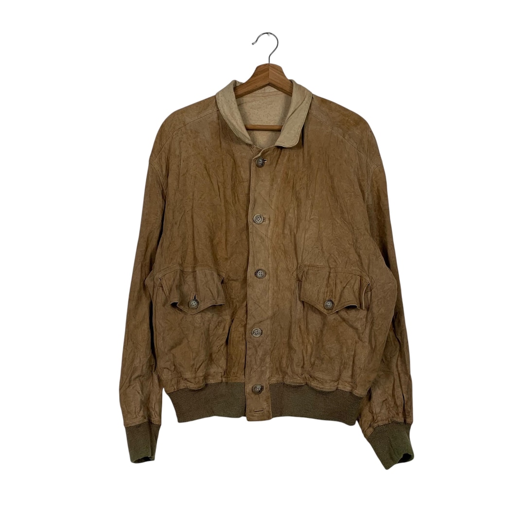 Vintage Italian Designer Remo Mercalli Suede Leather Jacket - Etsy