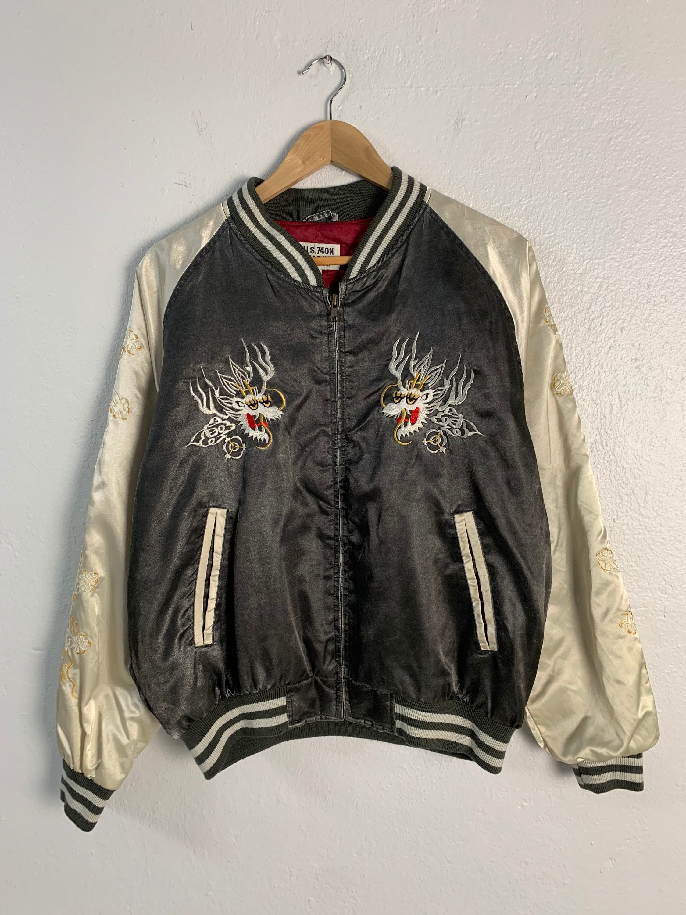 Vintage US740N Stadium Yokosuka Dragon Sukajan Jacket - Etsy