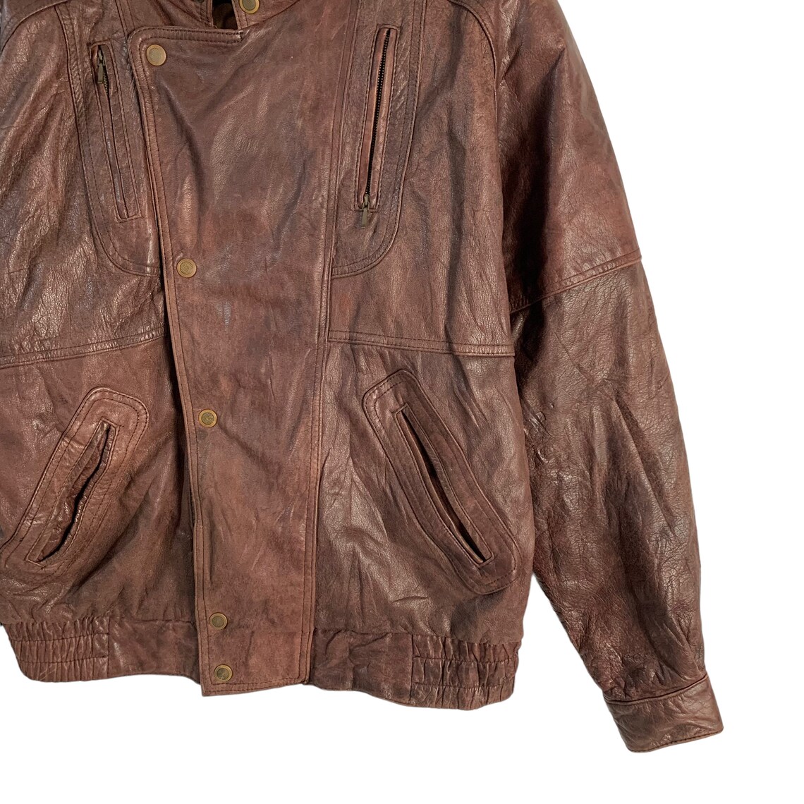 Vintage Valentino Uomo Leather Jacket - Etsy