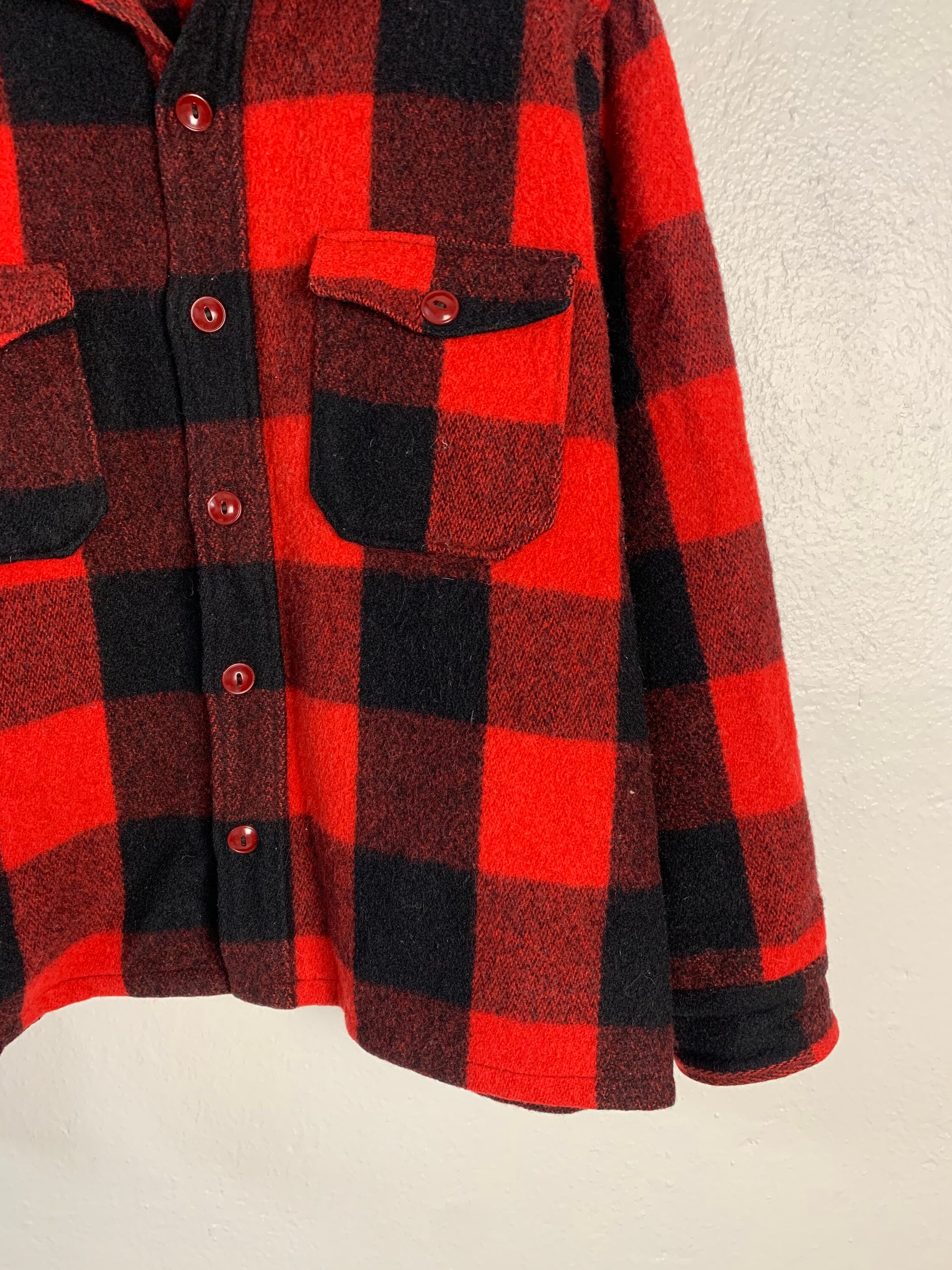 Vintage Woolrich Plaid Jacket - Etsy