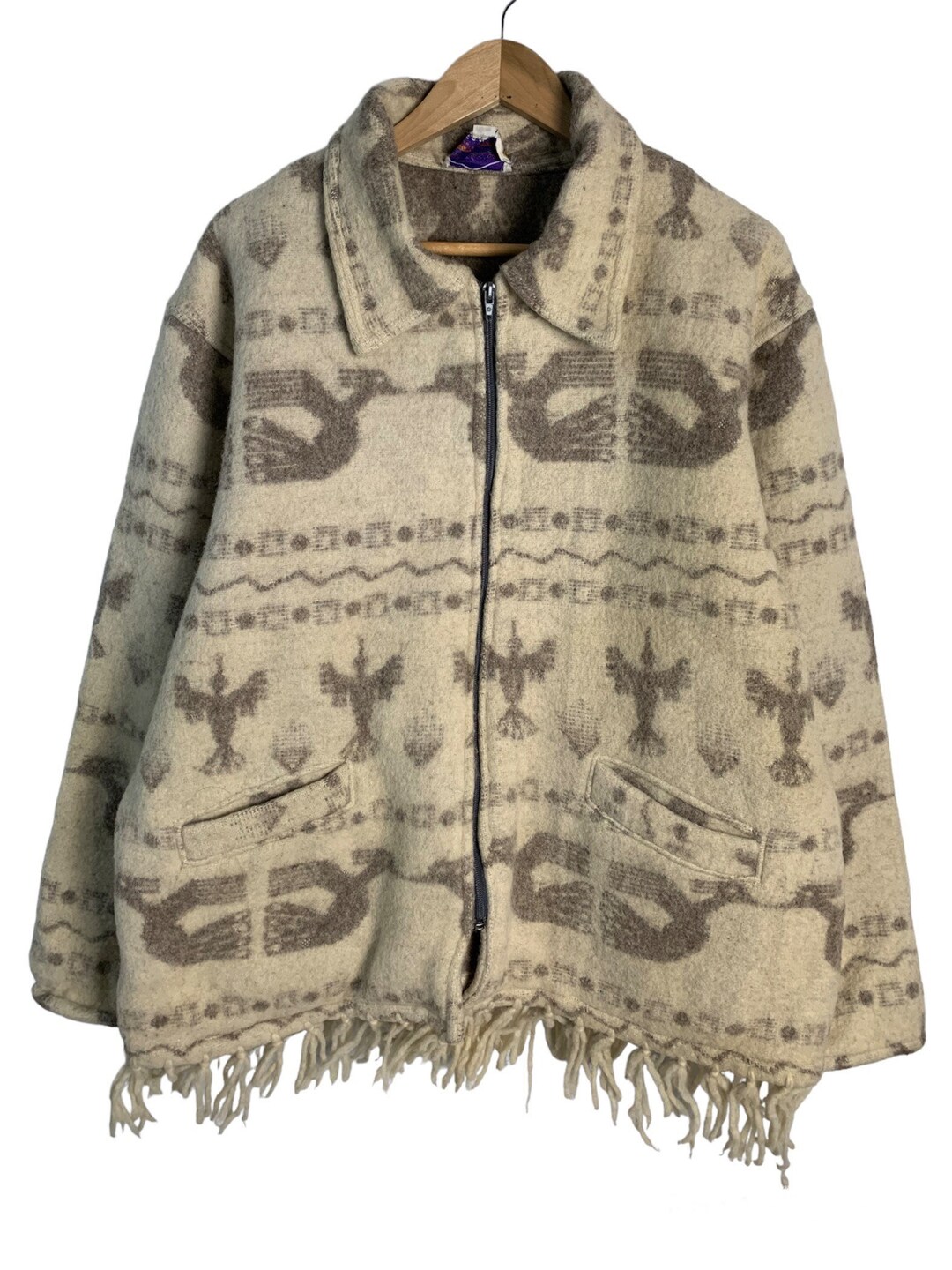 Movenpick Art Design Aztech Knit Jacket - Etsy