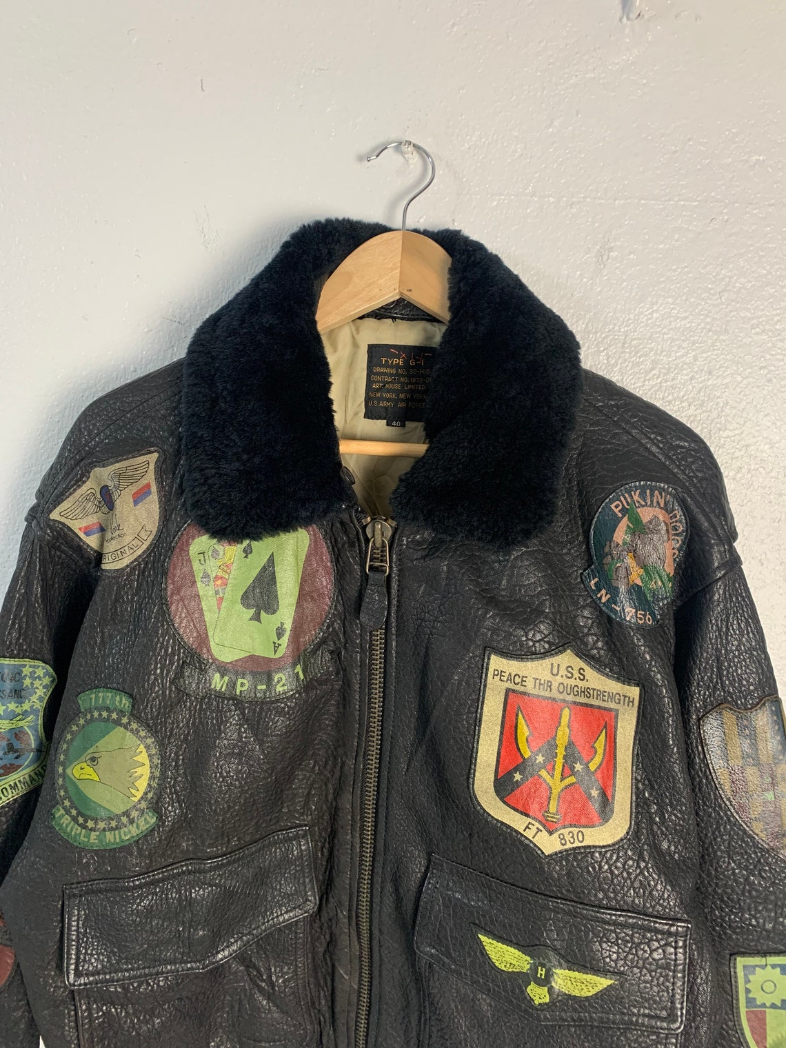 Type G1 US Army Air Force Leather Jacket - Etsy