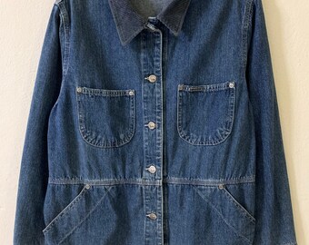 Vintage LEE Denim Jacket With Embroidered Backside Love - Etsy