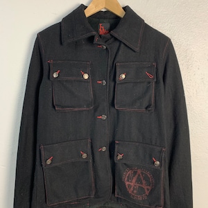 H. Anarchy Punk Jacket - Etsy