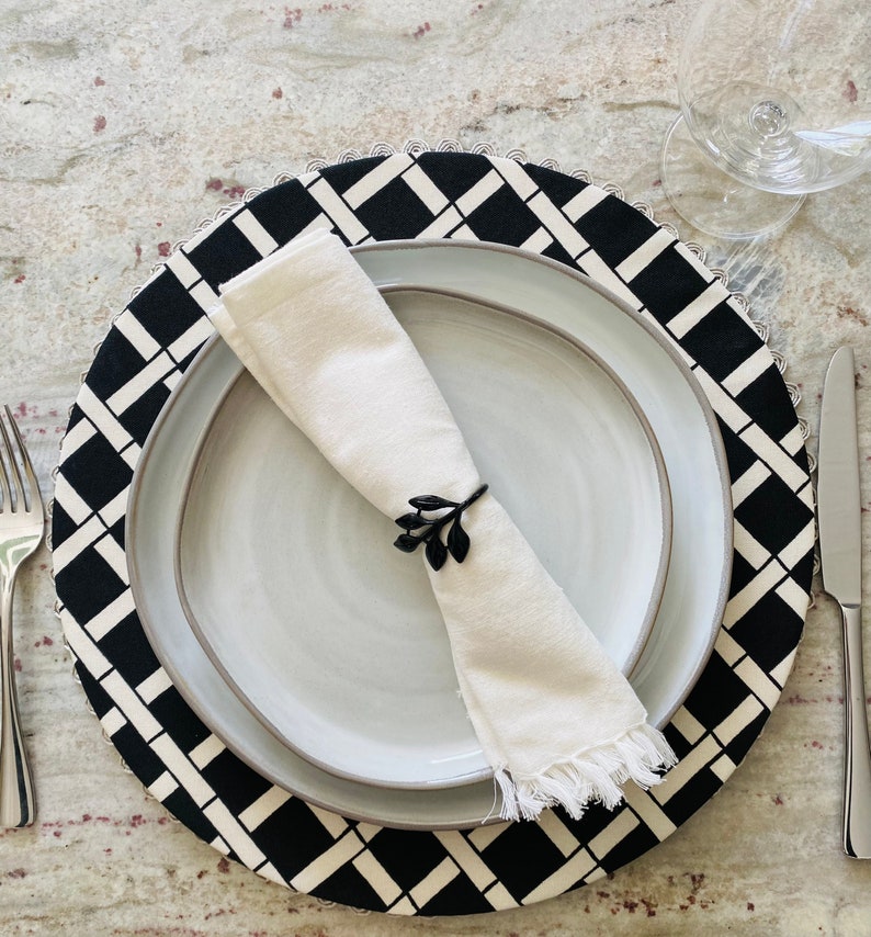 Trellis Charger Plate Covers (set of 4) - Covers for Sousplat ...