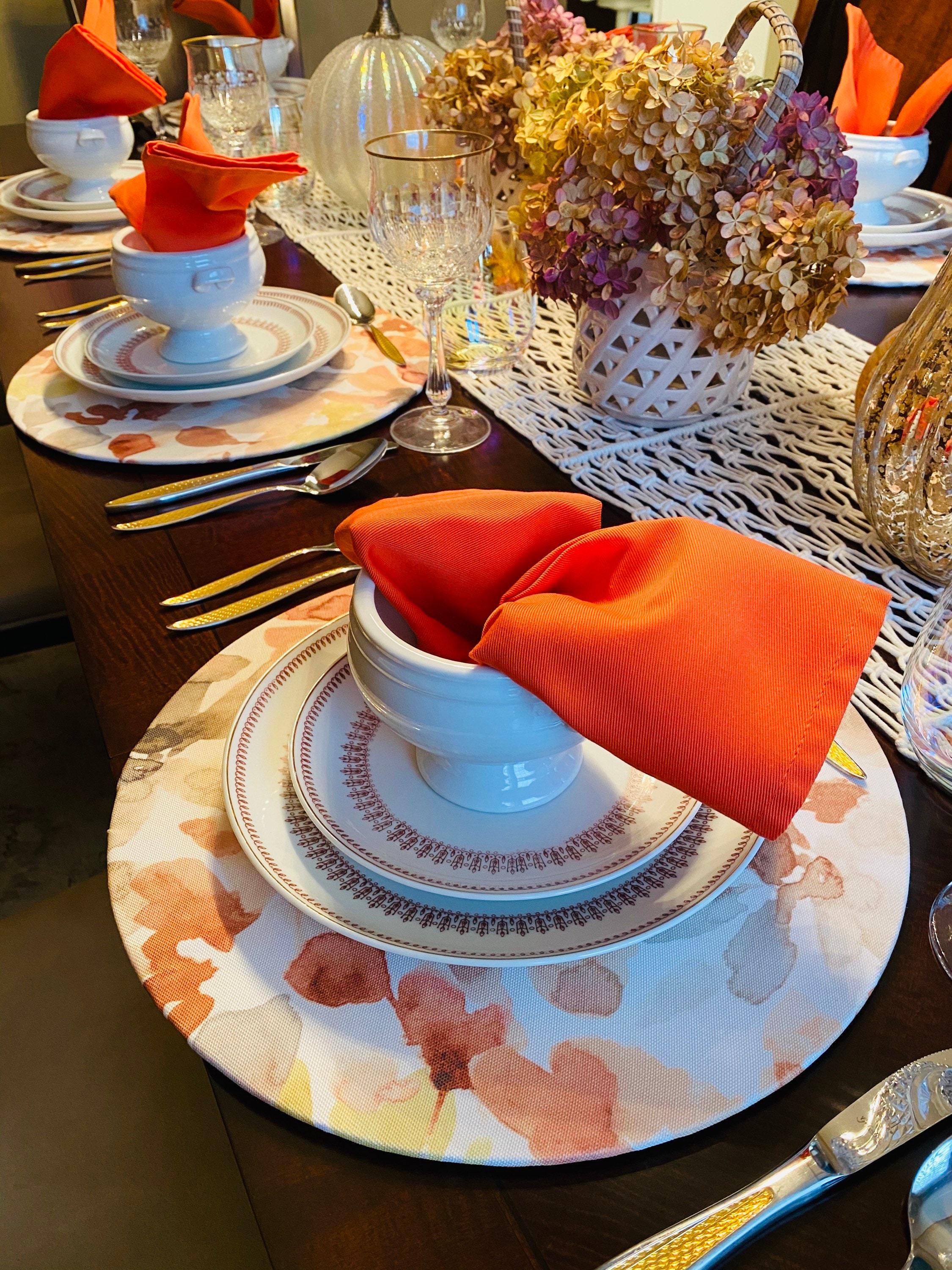 Watercolor Charger Plate Covers (set of 4) Covers for Sousplat ...