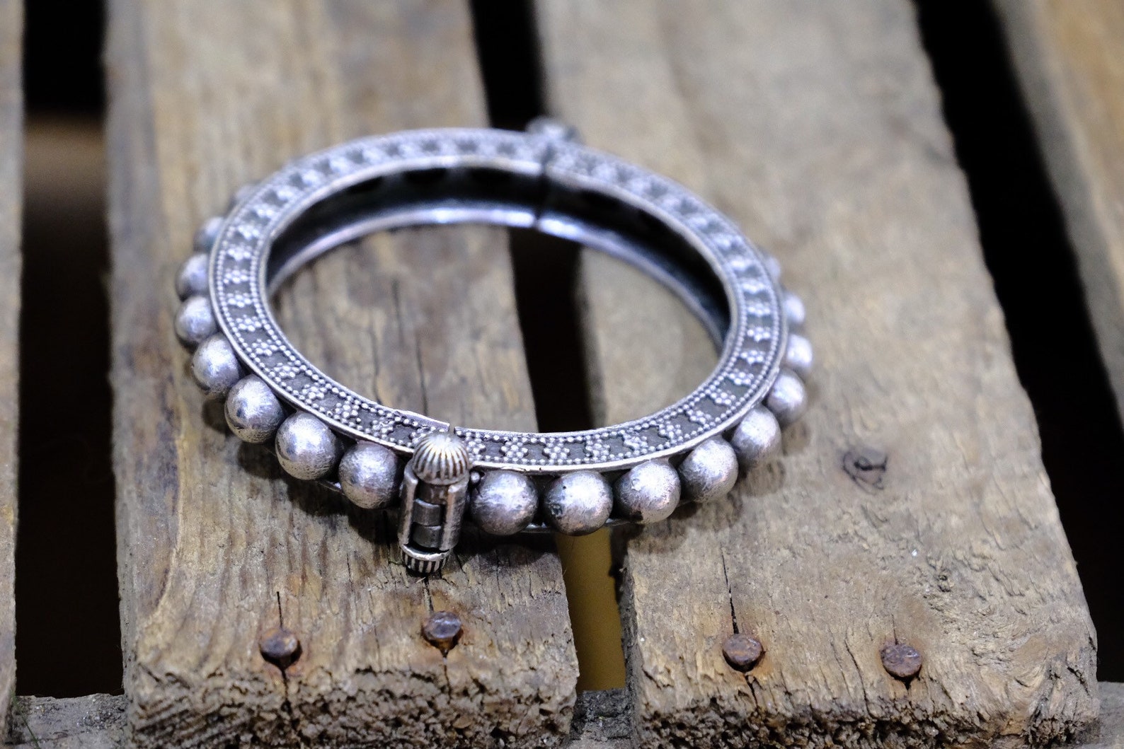 Traditional Rajasthani silver look Kada Bracelet | Etsy