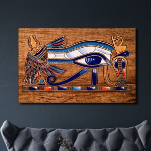 Egypt Ancient Canvas Art Eye of Horus Ancient Egypt - Etsy