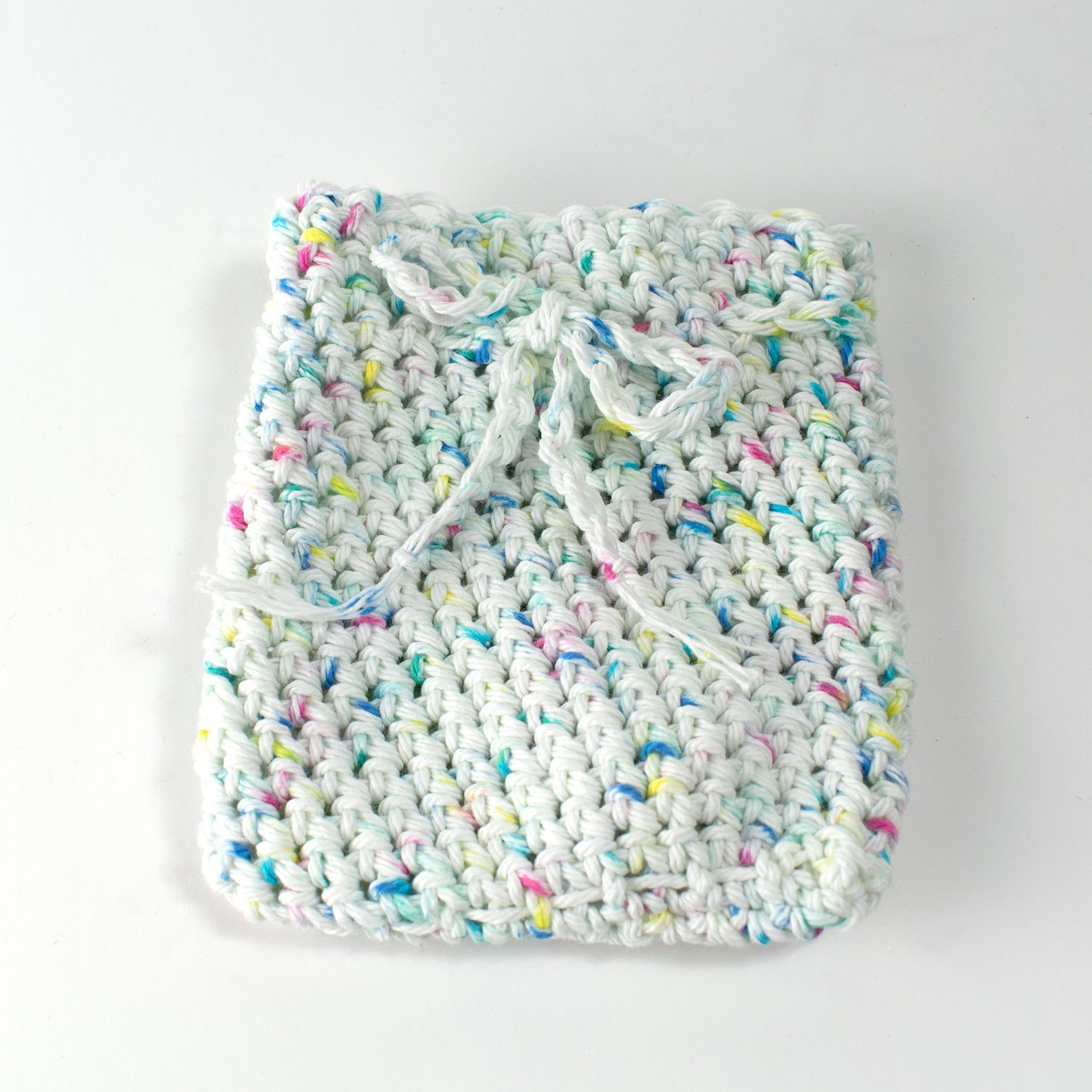 Patterned Soap Saver Sachet | 100% Cotton | Colorful Crochet Yarn Bag ...