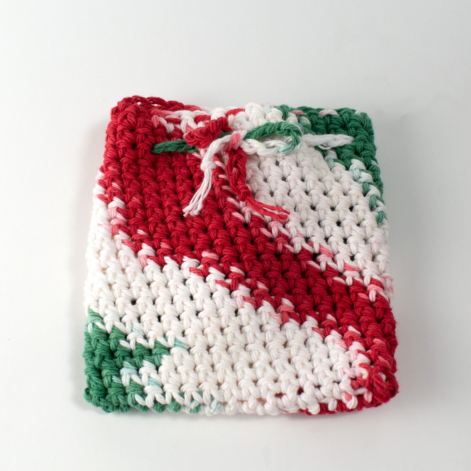 Patterned Soap Saver Sachet | 100% Cotton | Colorful Crochet Yarn Bag ...