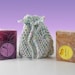 Patterned Soap Saver Sachet | 100% Cotton | Colorful Crochet Yarn Bag ...