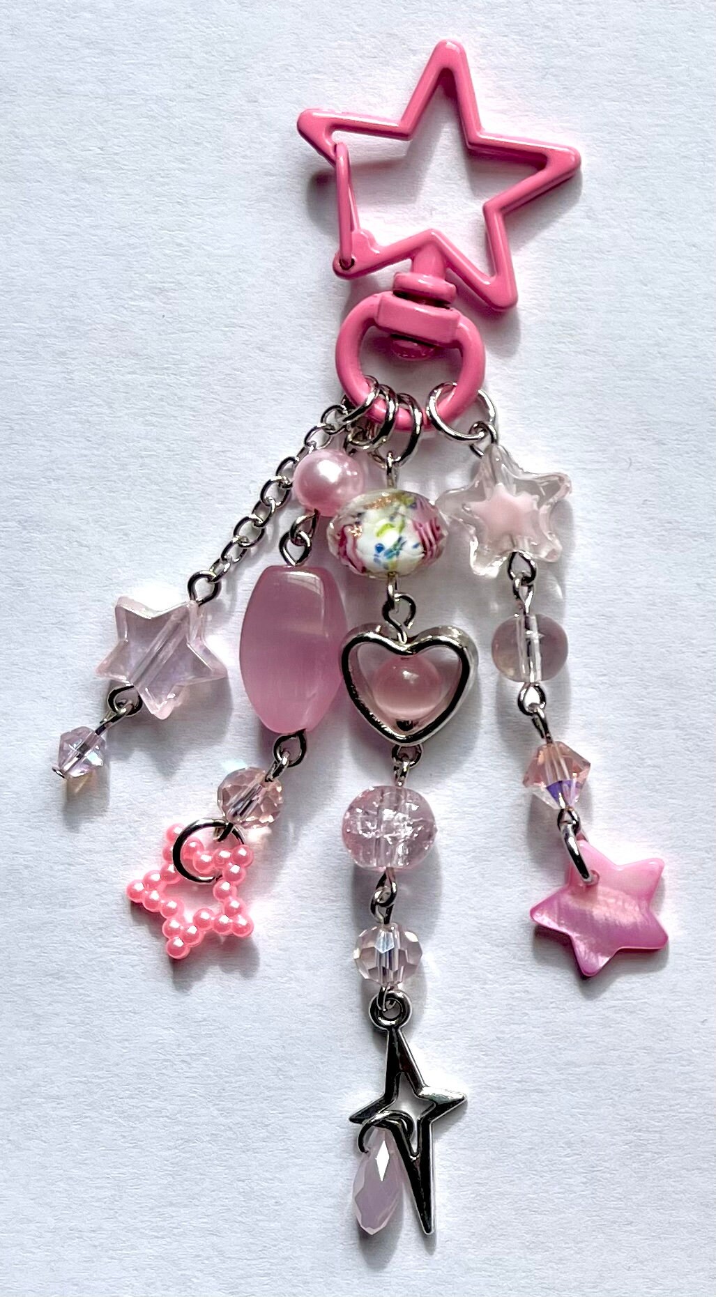 Pastel Pink Star Keychains - Etsy
