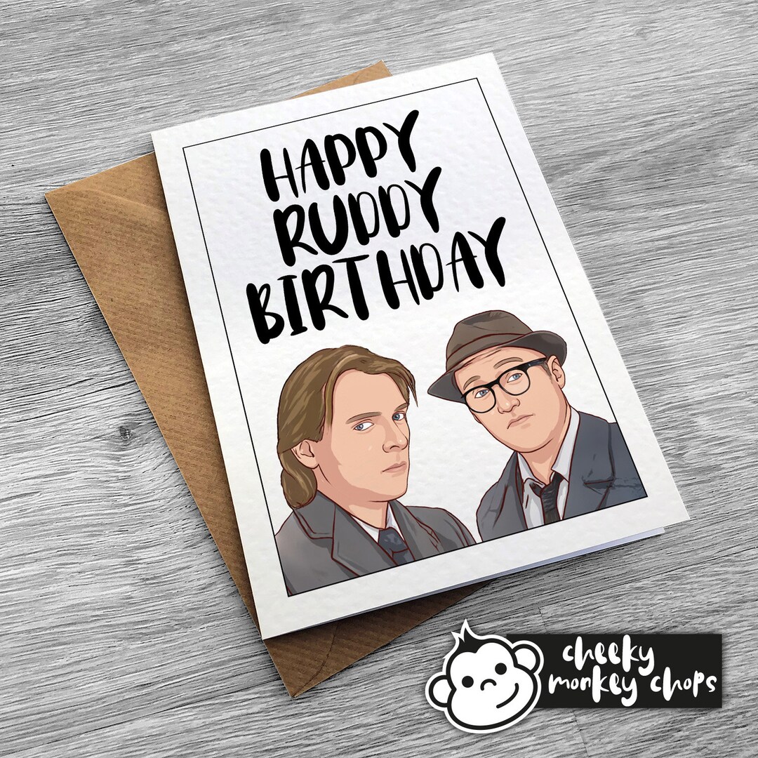 Bottom Birthday Card, Funny Birthday Card, Rik Mayall, Ade Edmondson ...