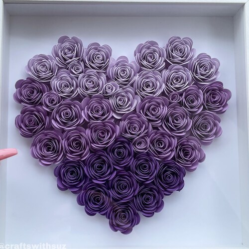 Shadow Box Paper Flowers - Etsy