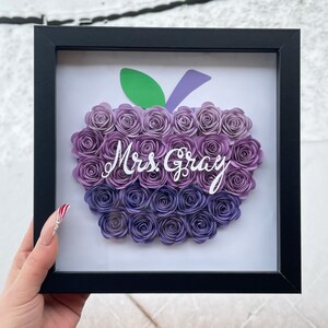 Teacher Apple Flower Box | Teacher Appreciation Gift | Custom Gifts for ...