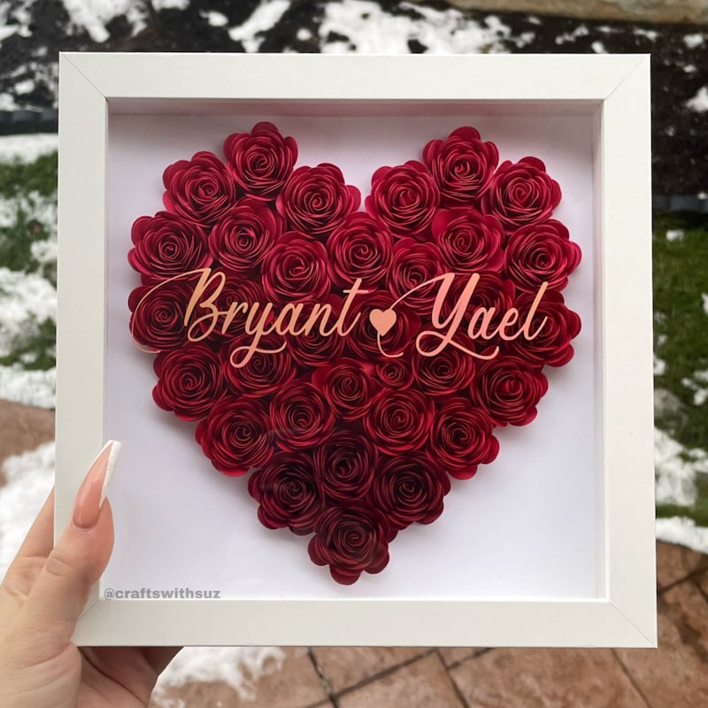 Paper Flower Shadow Box - Etsy