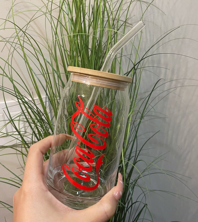 Coca Cola Beer Glass Can | Coke Tumbler | Glass Coffee Cup | Soda Glass ...