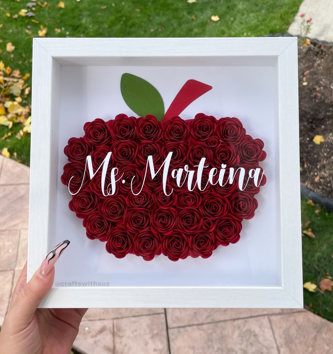 Teacher Apple Flower Box | Teacher Appreciation Gift | Custom Gifts for ...