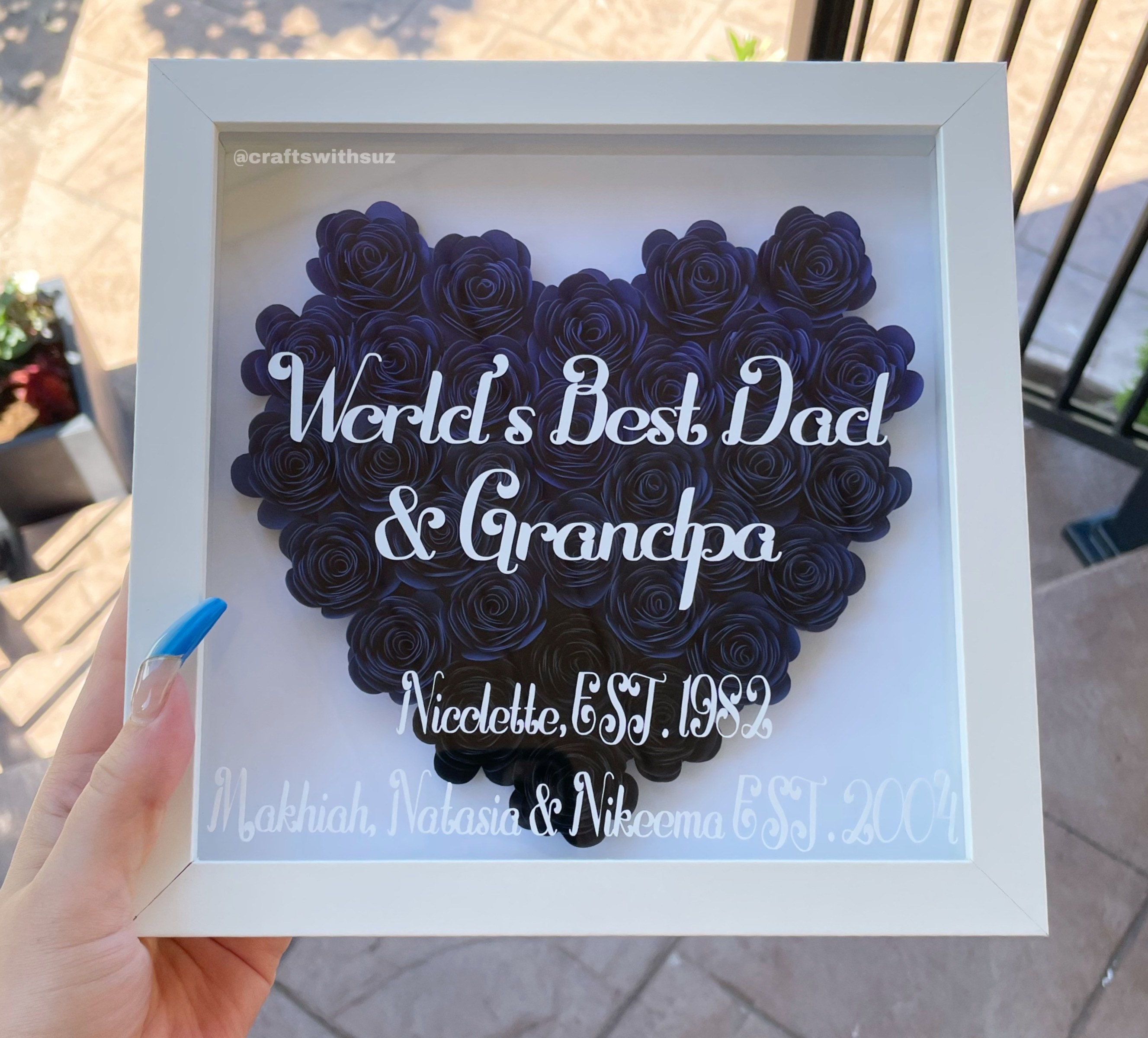 Dad Flower Box | Custom Gift for Dad | Dad Christmas Gift | Dad ...