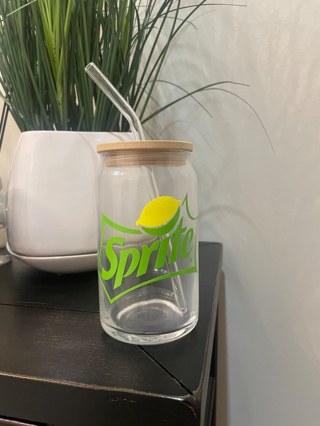 Sprite Glass Can | Sprite Tumbler | Glass Coffee Cup | Soda Glass Can ...