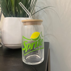 Sprite Glass Can | Sprite Tumbler | Glass Coffee Cup | Soda Glass Can ...