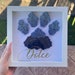 Dog Paw Flower Shadow Box Dog Paper Flower Box Customized - Etsy