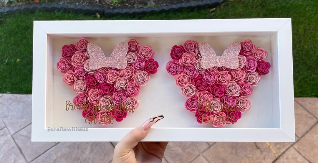 Minnie Mouse Flower Box | Rose Paper Flower Box | Disney Christmas Gift ...
