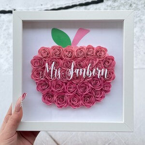 Teacher Apple Flower Box | Teacher Appreciation Gift | Custom Gifts for ...