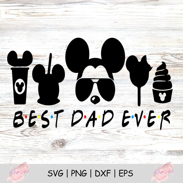 Mickey Dad Svg - Etsy