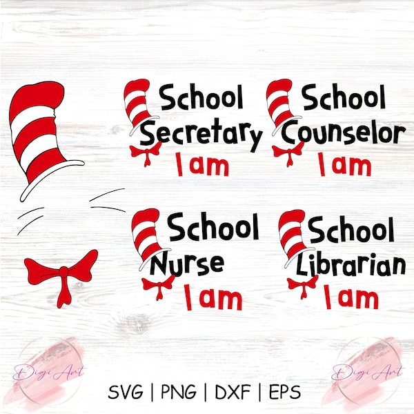 Librarian Dr. Seuss Png - Etsy