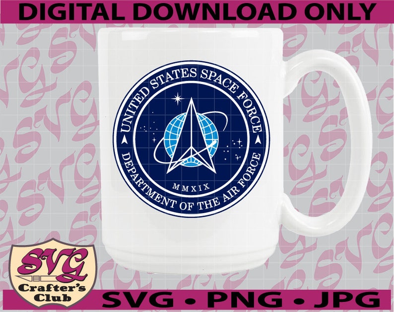 U.S. Space Force Logo SVG Design for Crickets and Silhouettes - Etsy