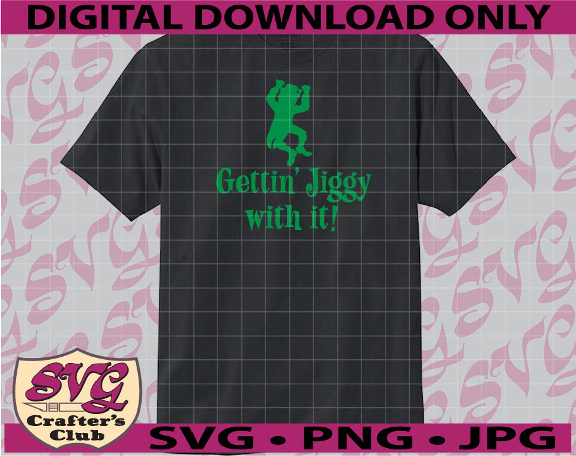 Saint Patrick's Day Gettin Jiggy With It SVG Design for - Etsy