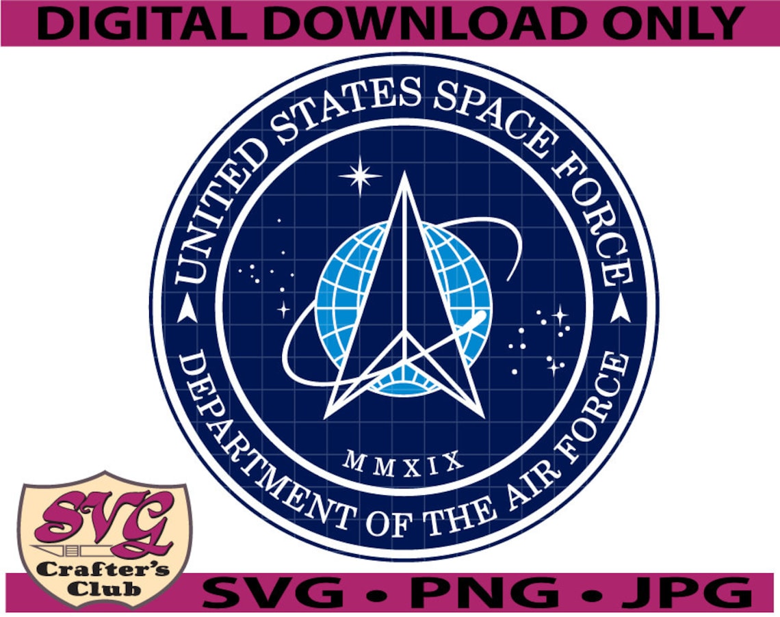 U.S. Space Force Logo SVG Design for Crickets and Silhouettes - Etsy