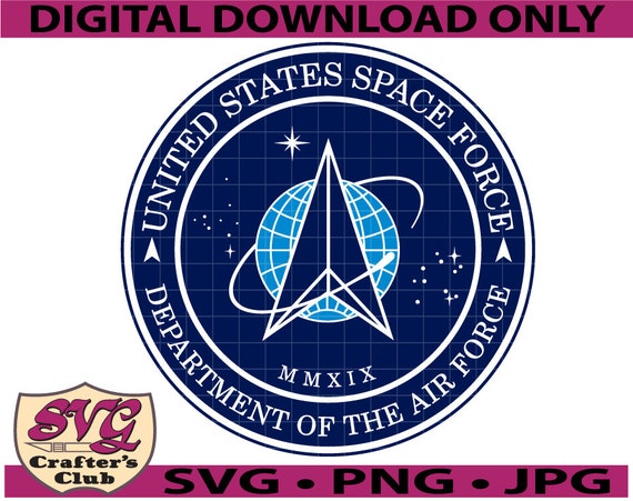 U.S. Space Force Logo SVG Design for Crickets and Silhouettes | Etsy