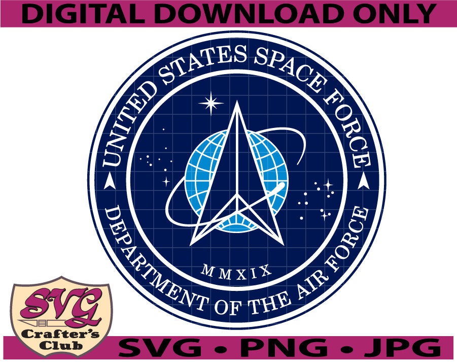 U.S. Space Force Logo SVG Design for Crickets and Silhouettes - Etsy
