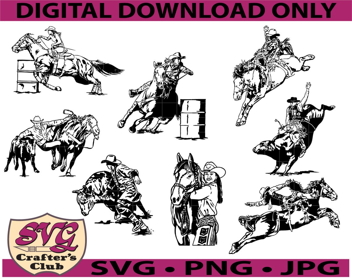 Rodeo Bundle SVG Design for Cricuts and Silhouettes - Etsy