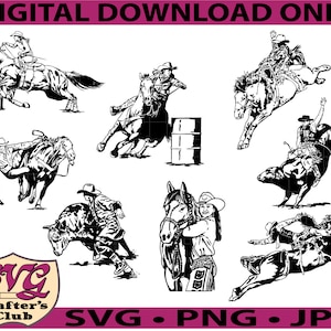 Rodeo Bundle SVG Design for Cricuts and Silhouettes - Etsy
