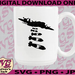 F Bomb Drop From Plane Adult Funny SVG Design for Cricuts and ...