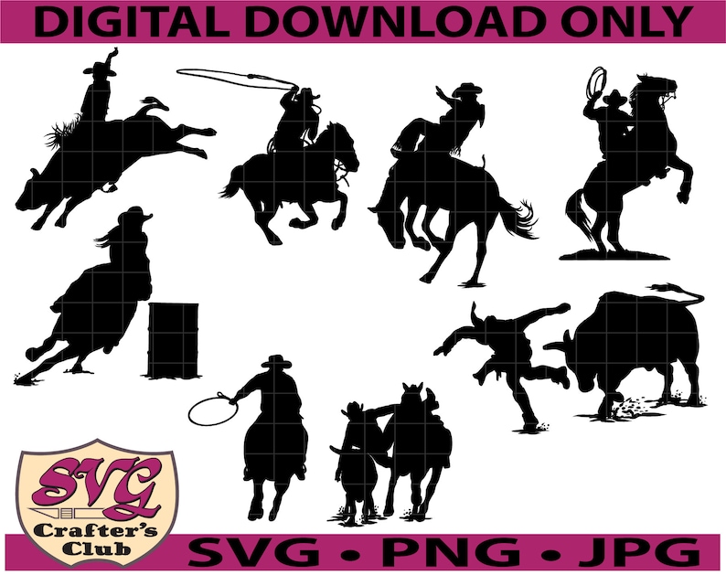 Rodeo Bundle SVG Design for Cricuts and Silhouettes - Etsy