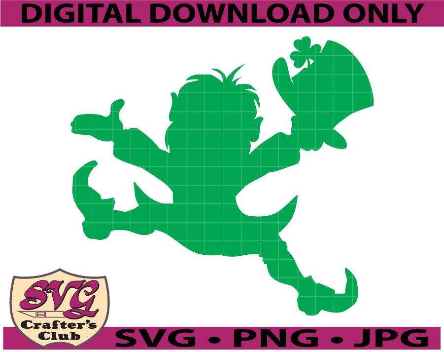 Saint Patrick's Day Dancing Leaping Leprechaun SVG Design for Cricuts ...