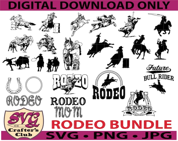 Rodeo Bundle SVG Design for Cricuts and Silhouettes - Etsy