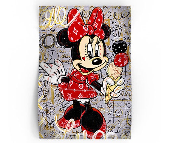 Minnie Mickey Mouse Love Monroe Print Poster Wall Art Modern | Etsy