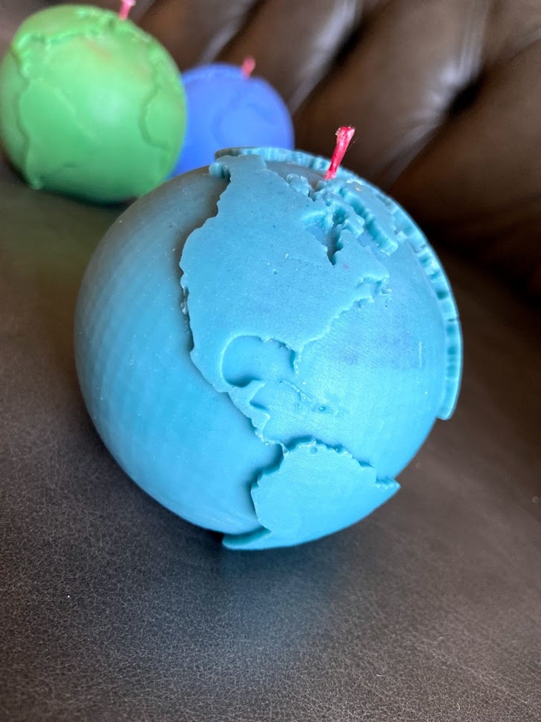 Globe Candle / World Map /handmade/ Vegan/ Eco-friendly/ - Etsy