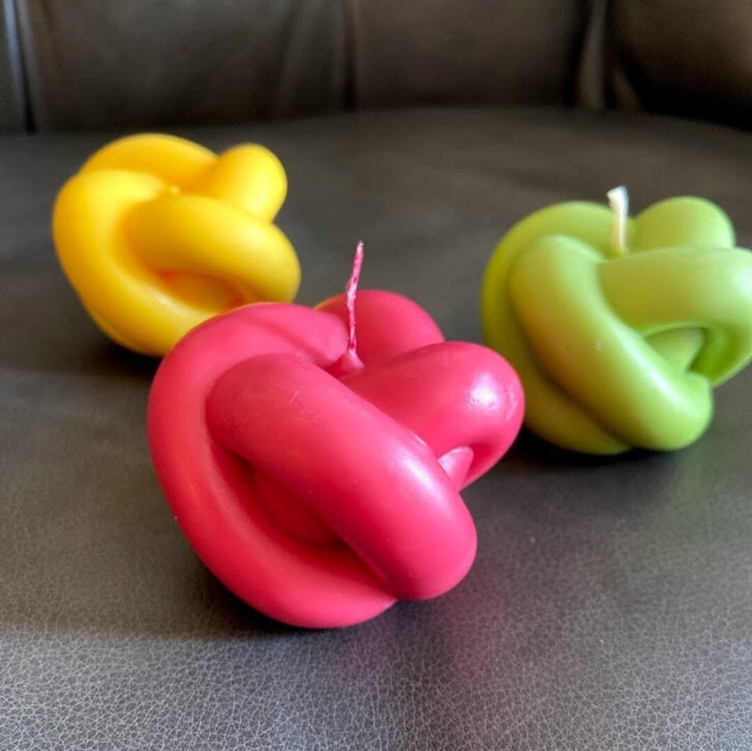 Knot Candle / Soy Wax Candle / Vegan / Decorative Candle / Aesthetic ...