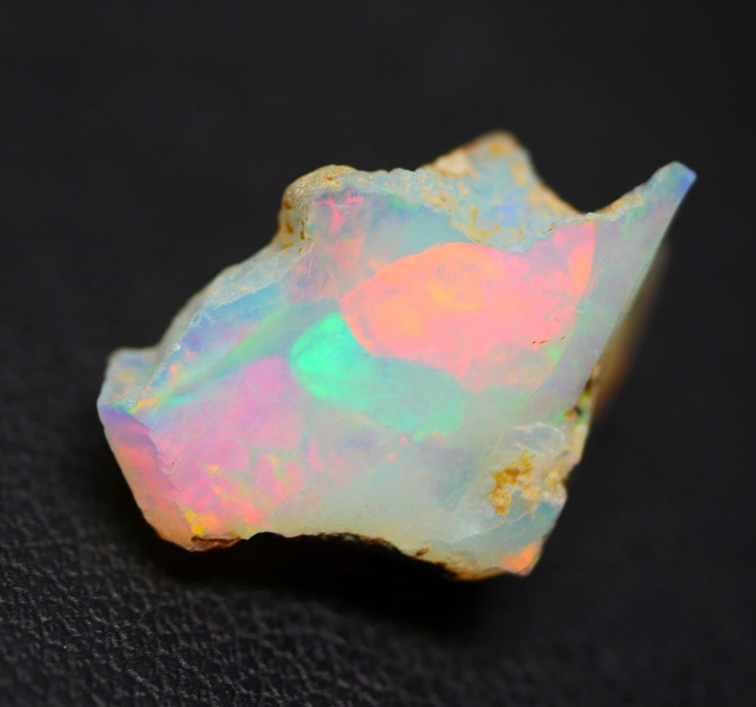 7.65ct Natural Opal Rough, Opal Rough Stone, Red Fire Opal, Ethiopian ...