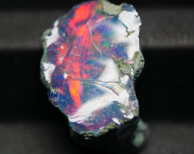 11.00ct, Black Opal Rough, Ethiopian Black Opal Rough, AAA+ Grade Black ...