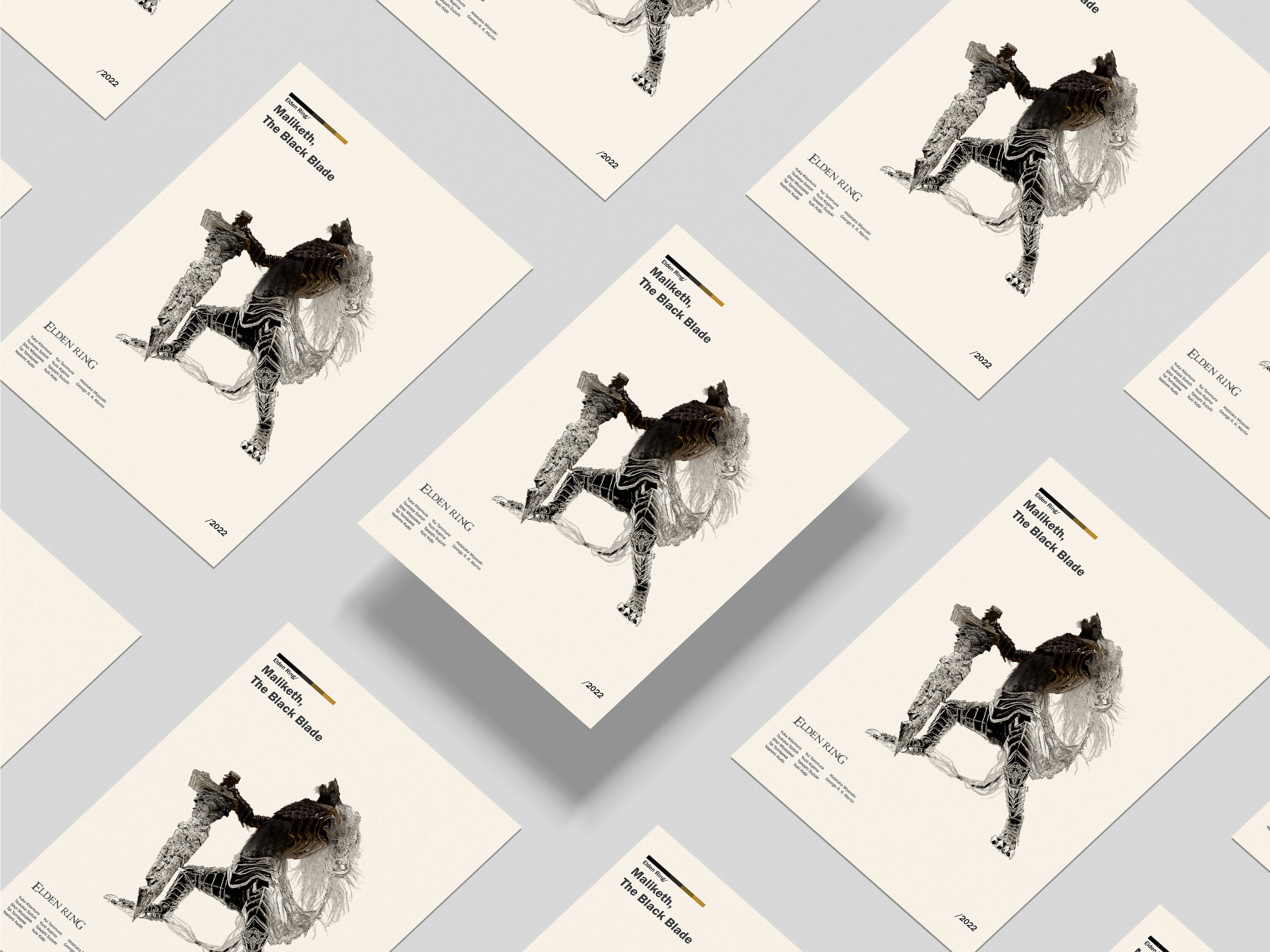 Maliketh, the Black Blade Elden Ring Minimal Poster - Etsy