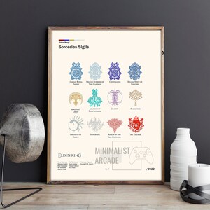 Sorceries Sigils Elden Ring Minimal Poster - Etsy